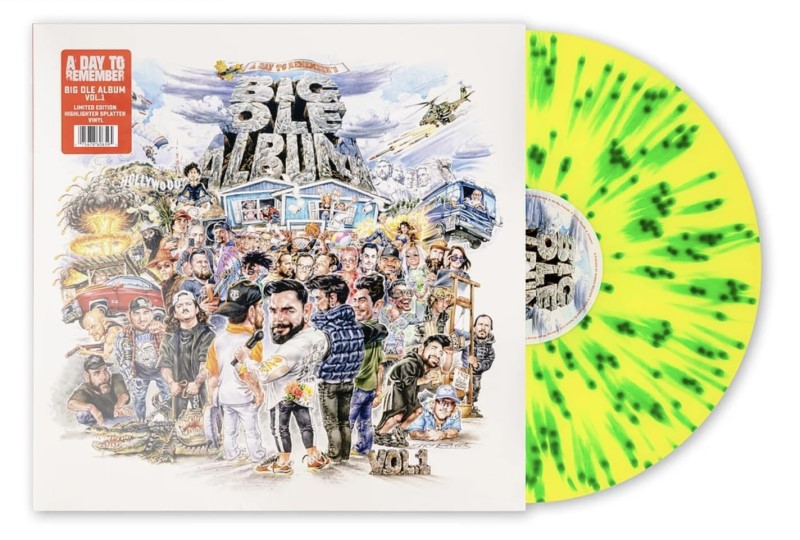 A Day To Remember Big Ole Album Vol. 1 (highlighter Splatter Vinyl) In