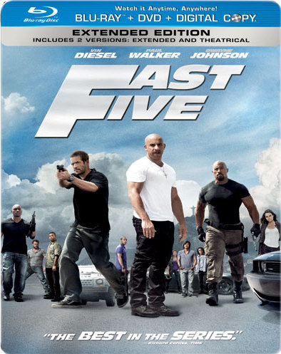 Fast & Furious 5 Fast Five (2011) (extended Edition) (steelbook) (bes